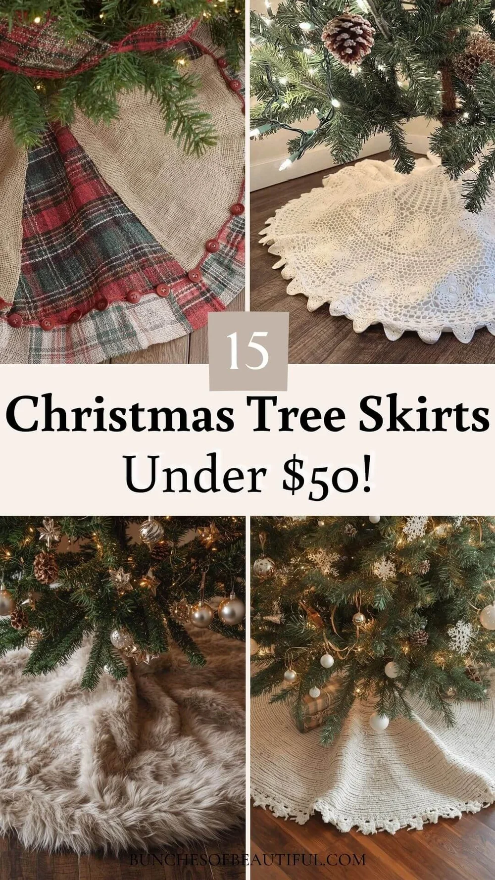 The Cutest Christmas Tree Skirts Under $50 — bunches of beautiful