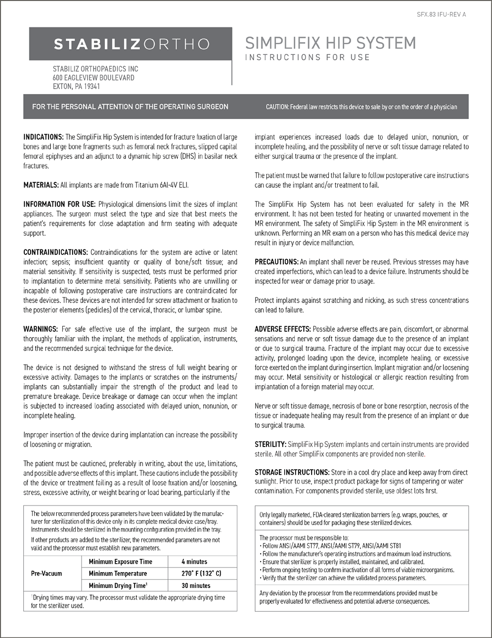 SimpliFix-Procedure — StabilizOrtho