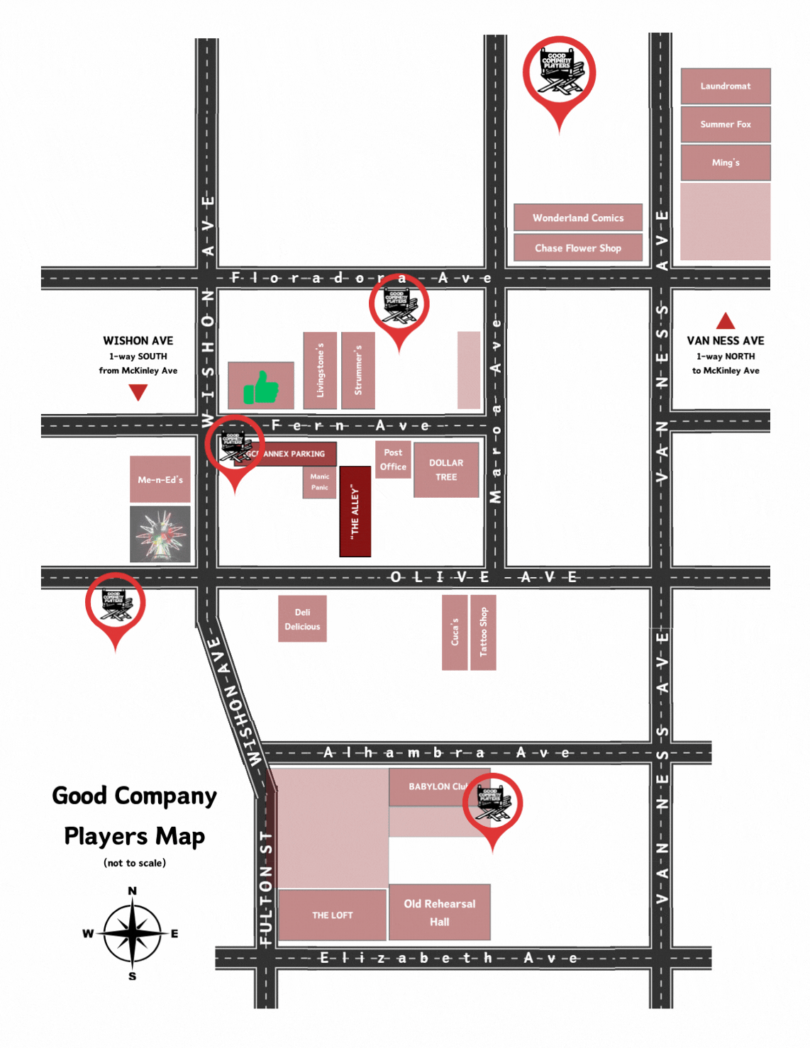Good Company Players' Map — Good Company Players