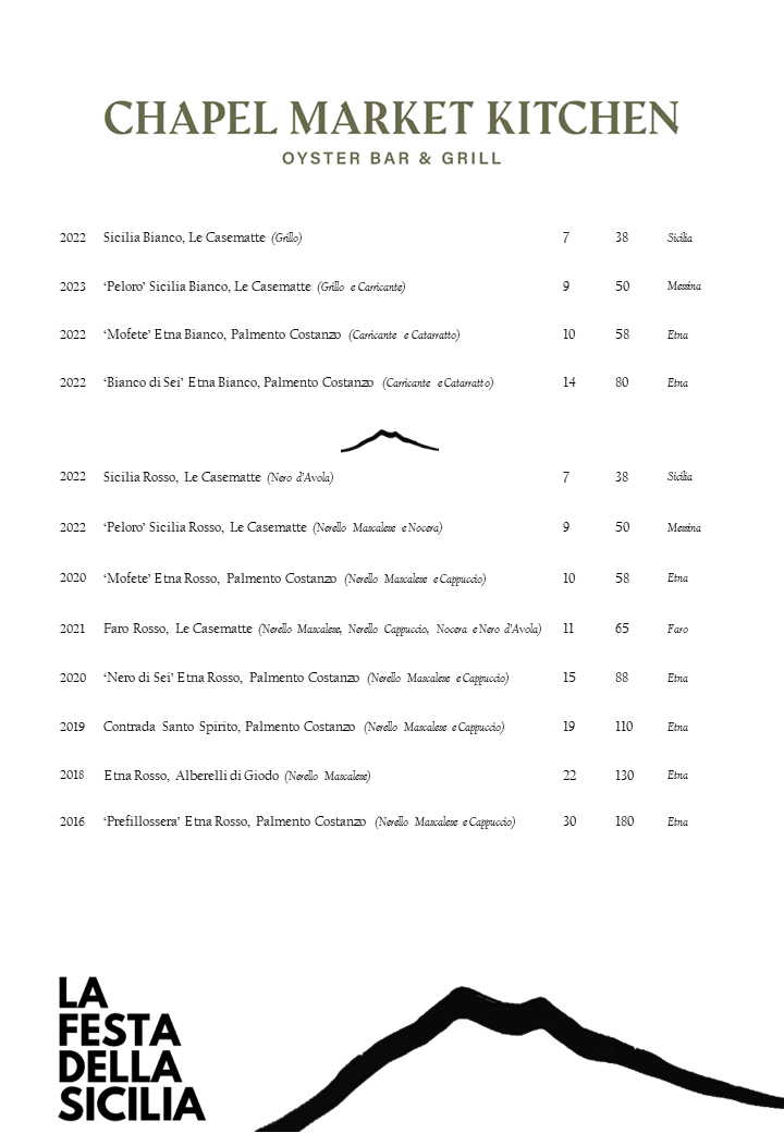 Menu — Chapel Market Kitchen
