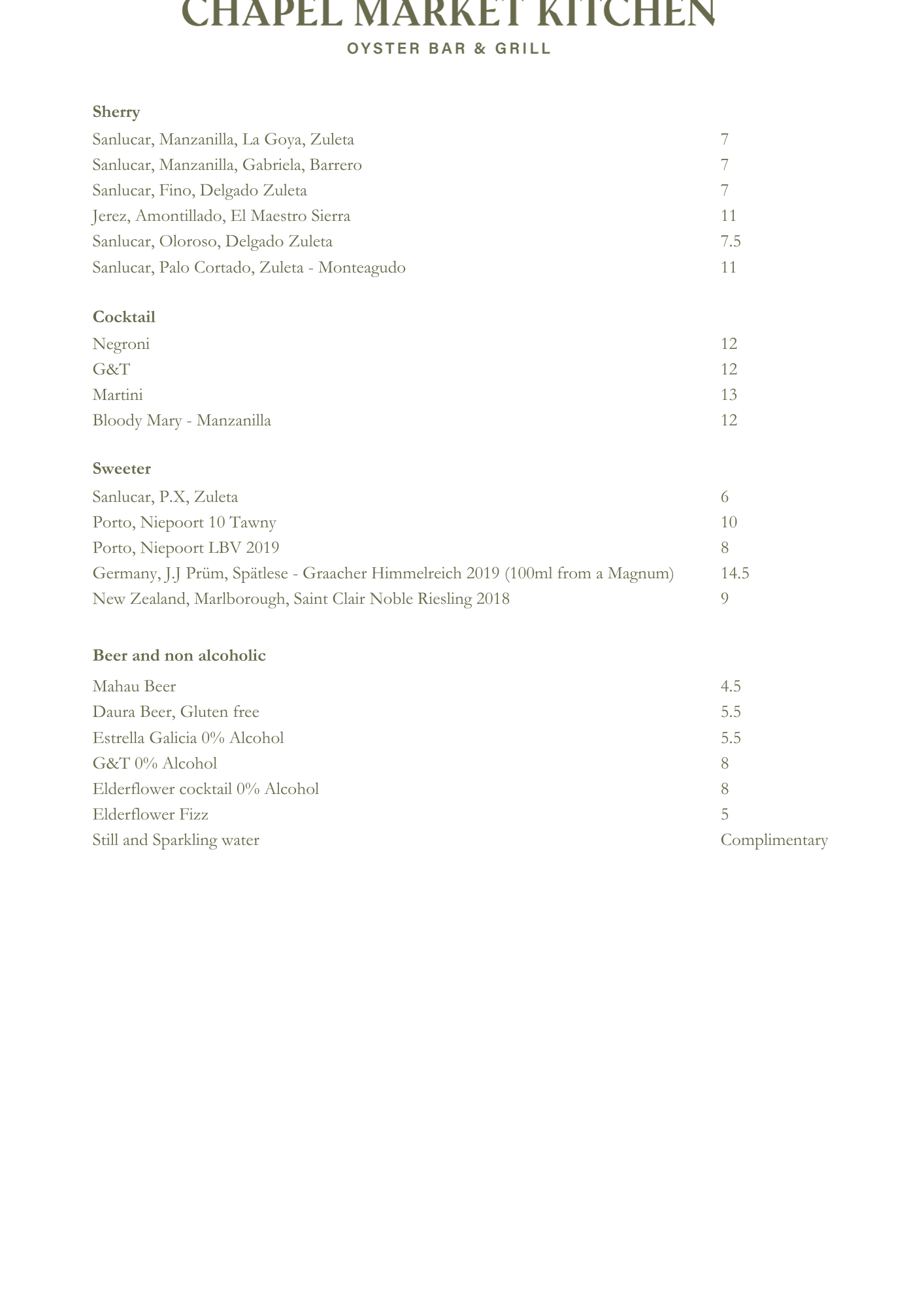 Menu — Chapel Market Kitchen