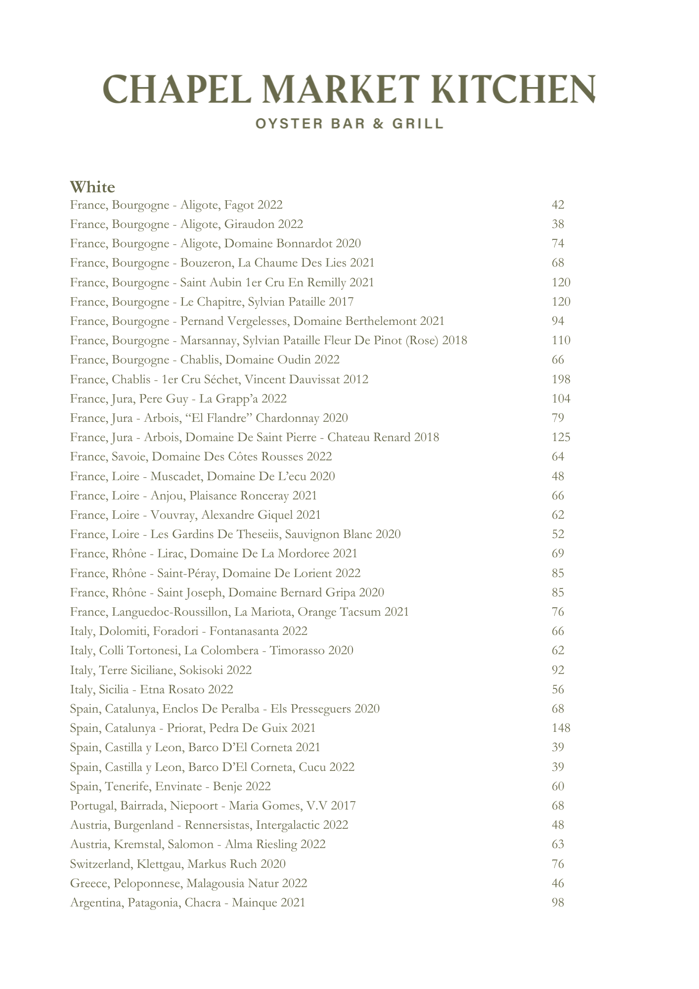 Menu — Chapel Market Kitchen