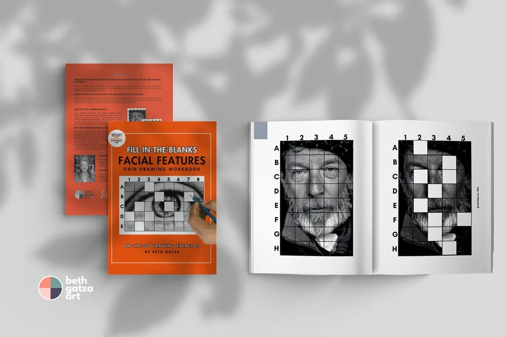 Facial Features Grid Drawing Information — Beth Gatza Art