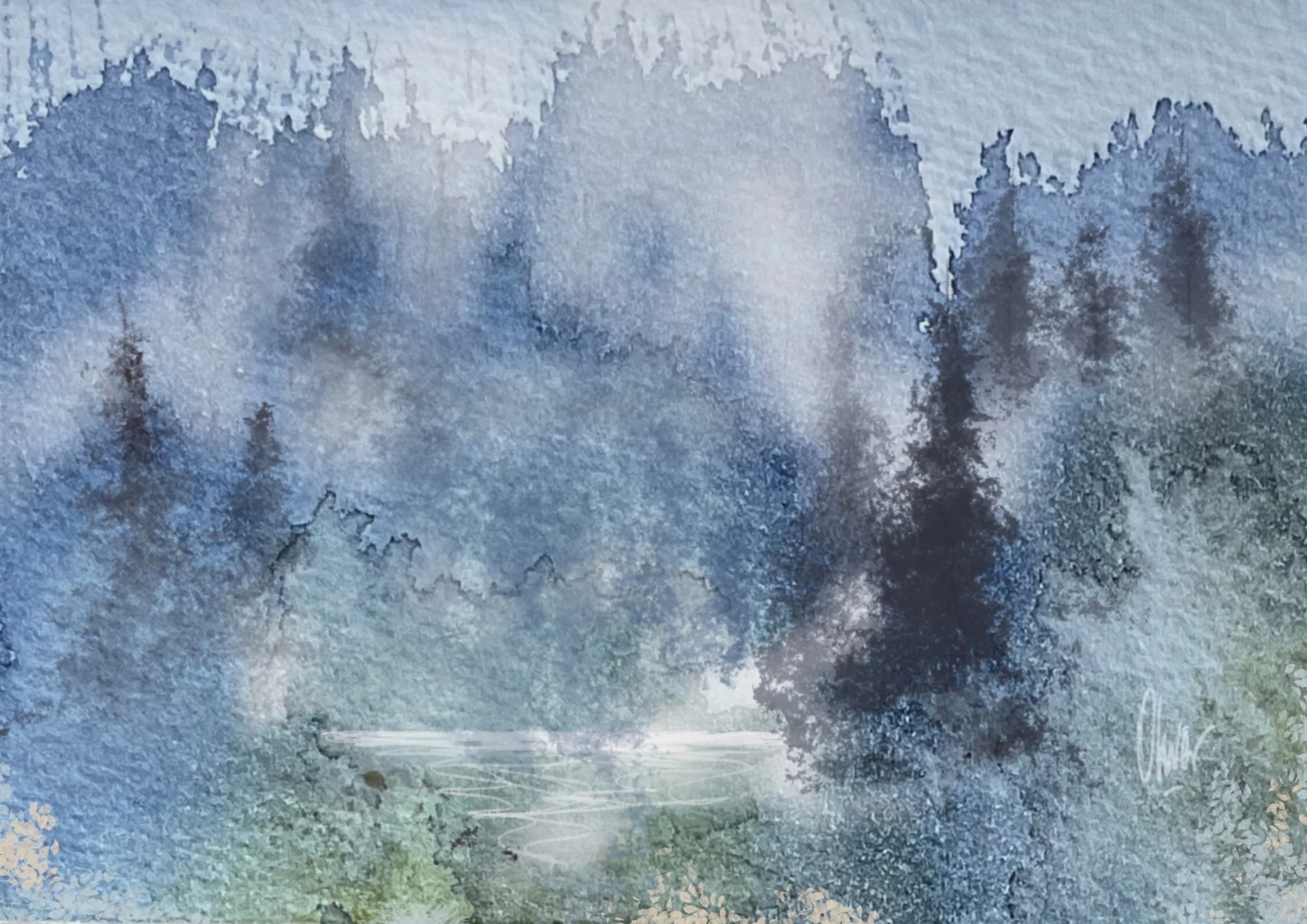 Overcoming the fear — Miniature Watercolour Landscapes