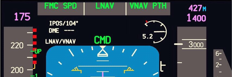 B737-800 NG Flight Mode Annunciator (FMA) — Flaps 2 Approach - Boeing ...