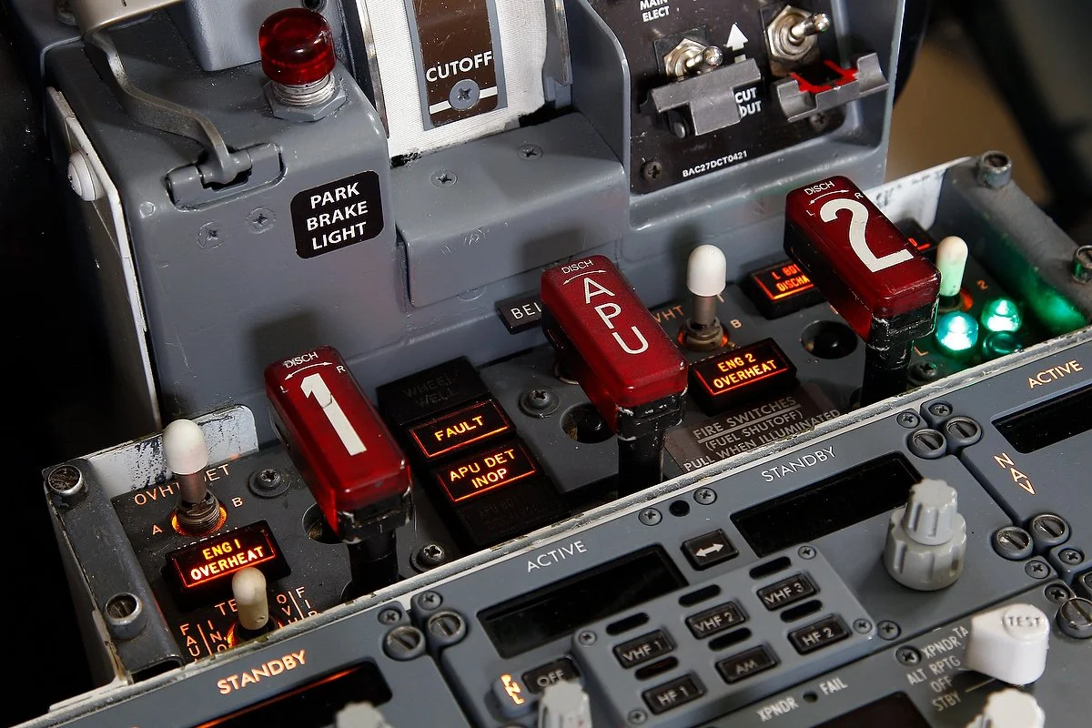 B737-600 NG Fire Suppression Panel (Fire Handles) - Evolutionary ...