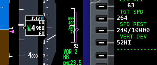Approach Tools: Vertical Bearing Indicator, Altitude Range Arc and ...