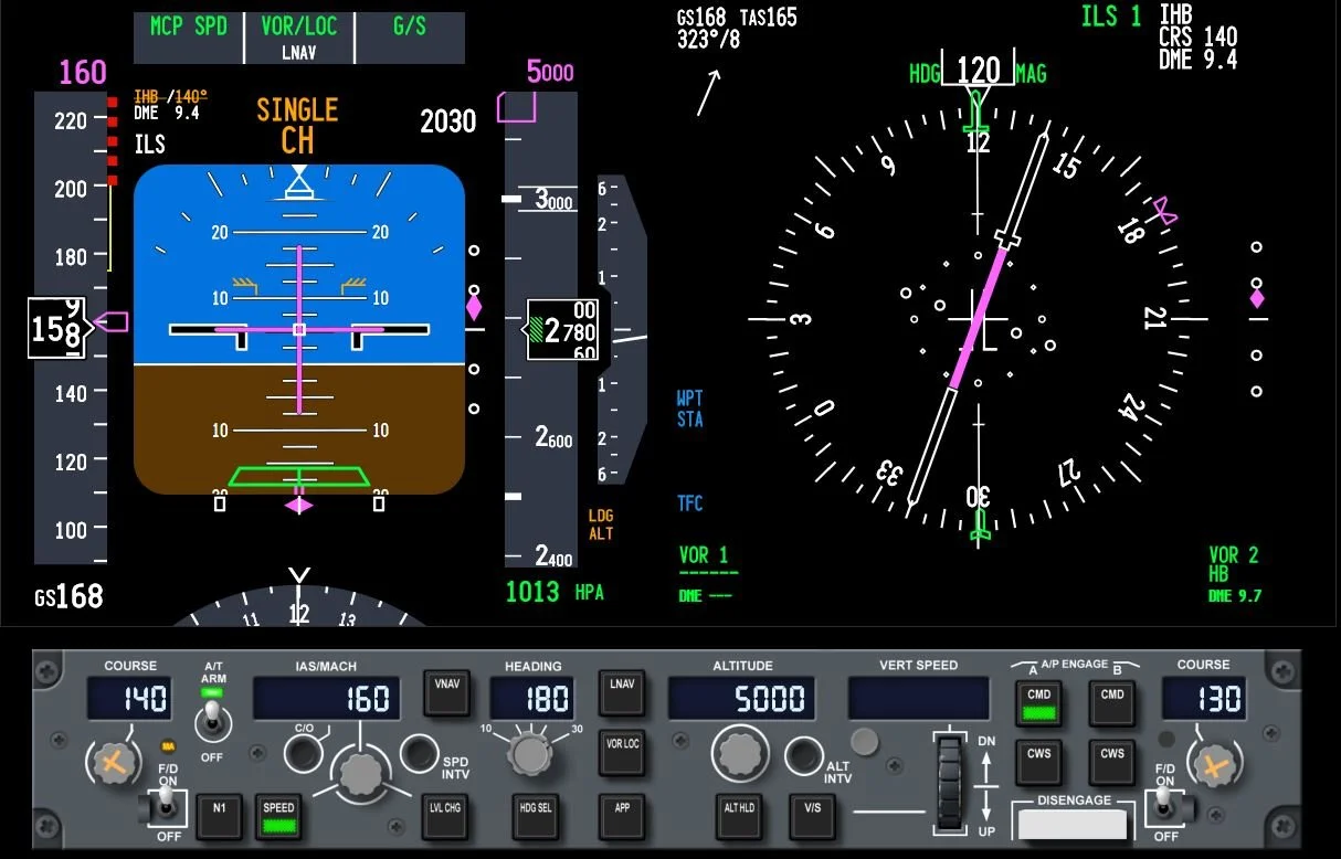 Scale ID Annunciation RW/APP CRS Error — Flaps 2 Approach - Boeing 737 ...