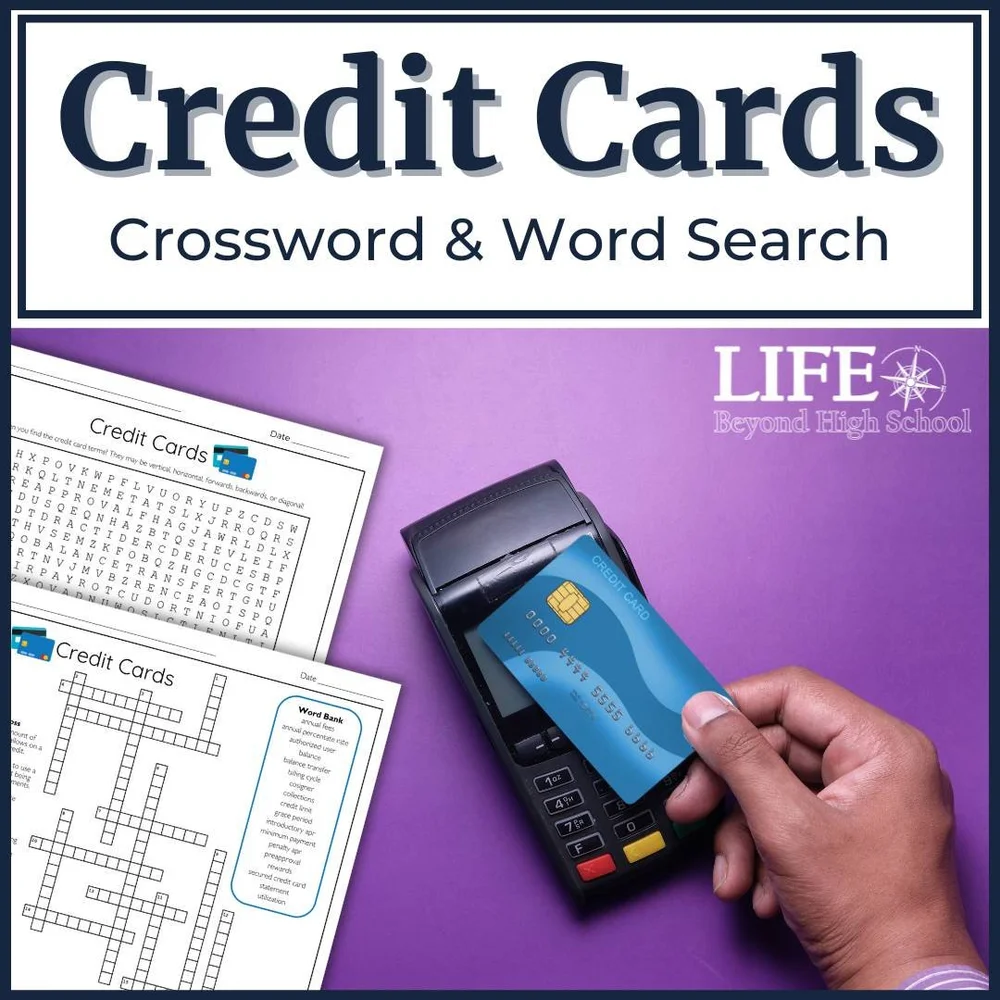 Financial Literacy Word Search and Crossword Puzzle Sets — Life Beyond ...
