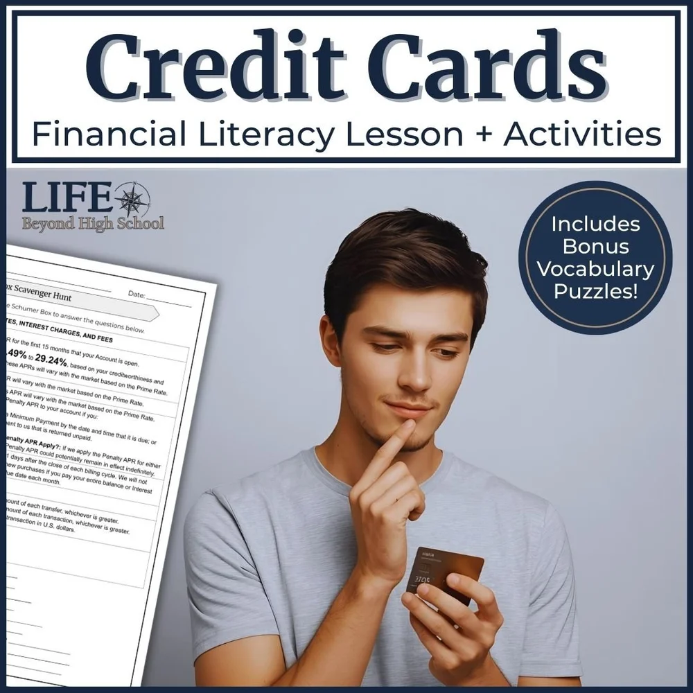 Credit & Credit Cards Lesson — Life Beyond High School