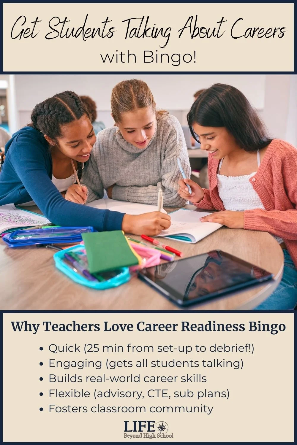 Career Readiness Bingo Game — Life Beyond High School