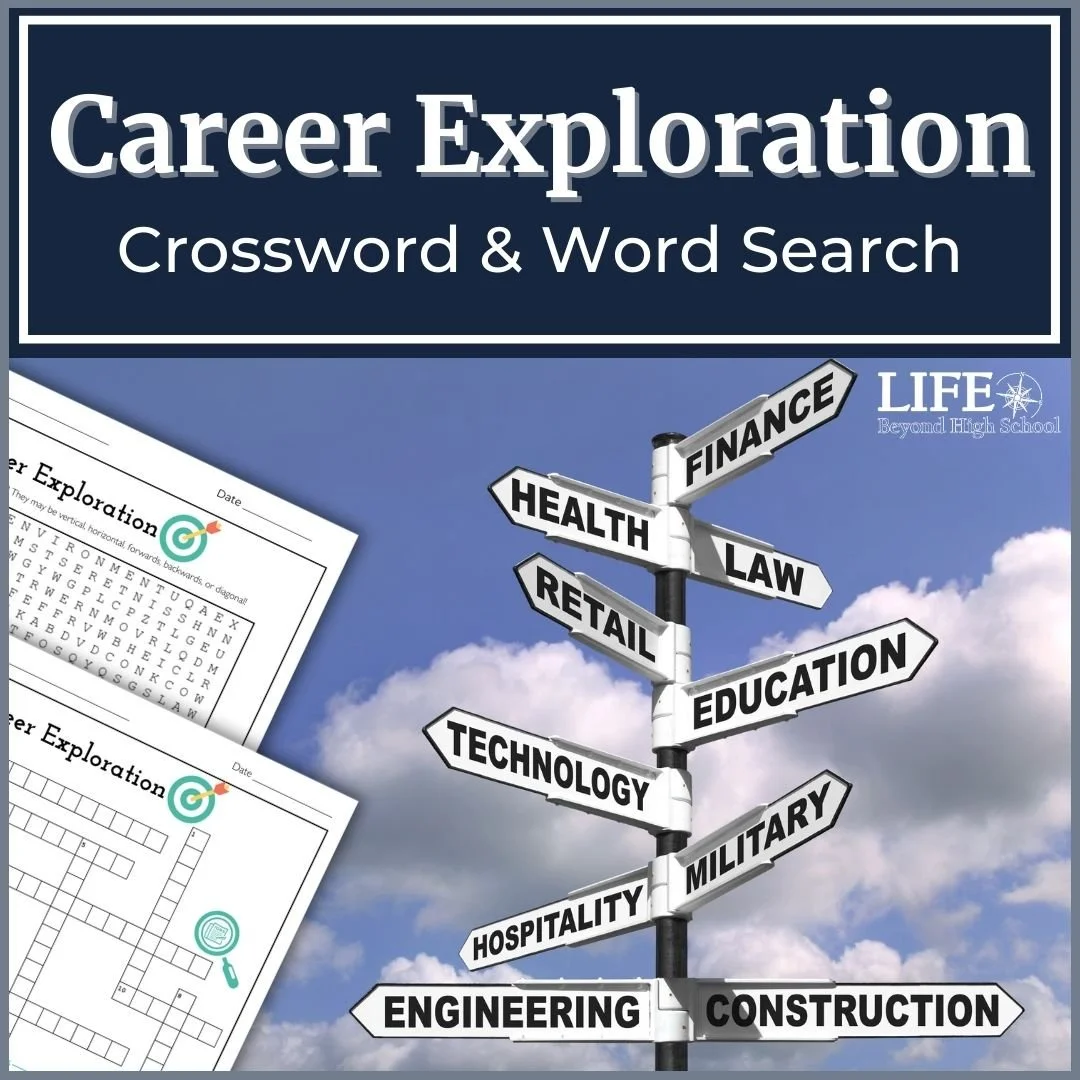 Employment Vocabulary Puzzles — Life Beyond High School