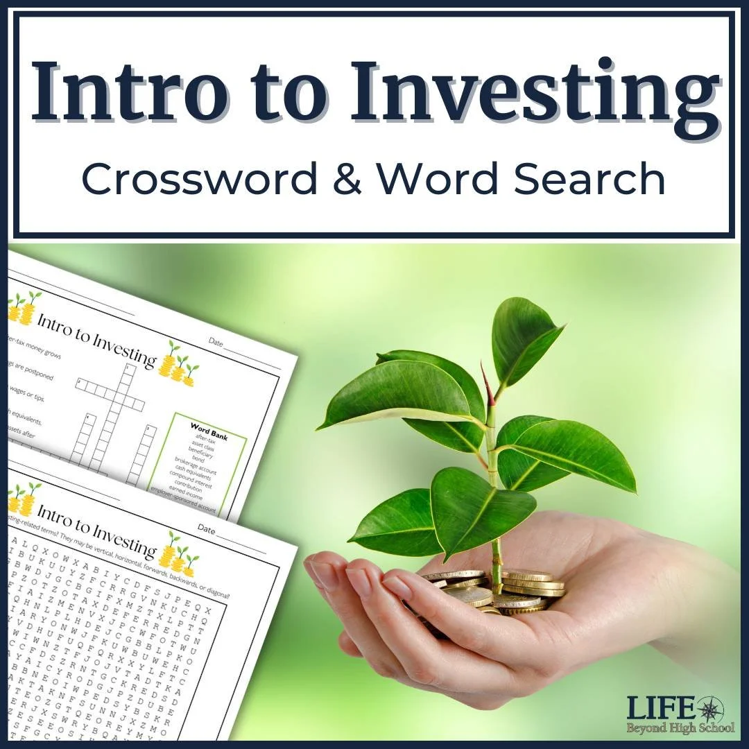 Financial Literacy Word Search and Crossword Puzzle Sets — Life Beyond ...