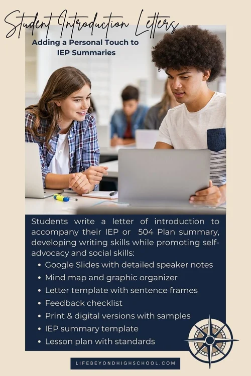 Personal Letters for IEPs — Life Beyond High School