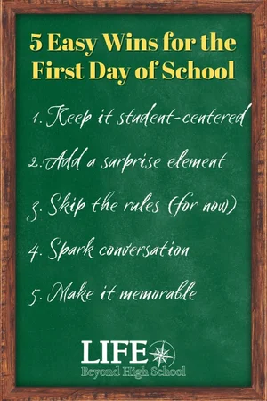 First Day of School Activities — Life Beyond High School