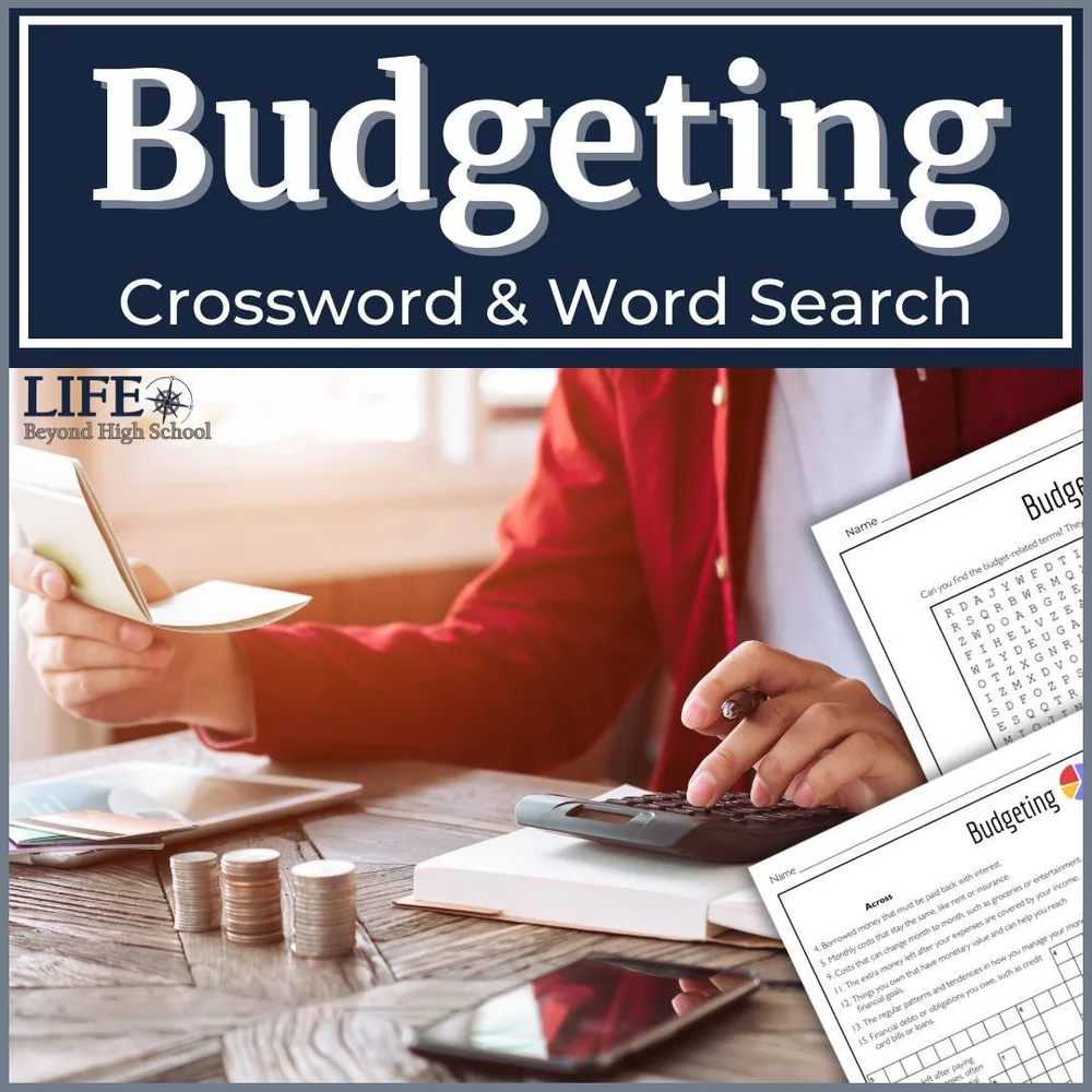 Financial Literacy Word Search and Crossword Puzzle Sets — Life Beyond ...
