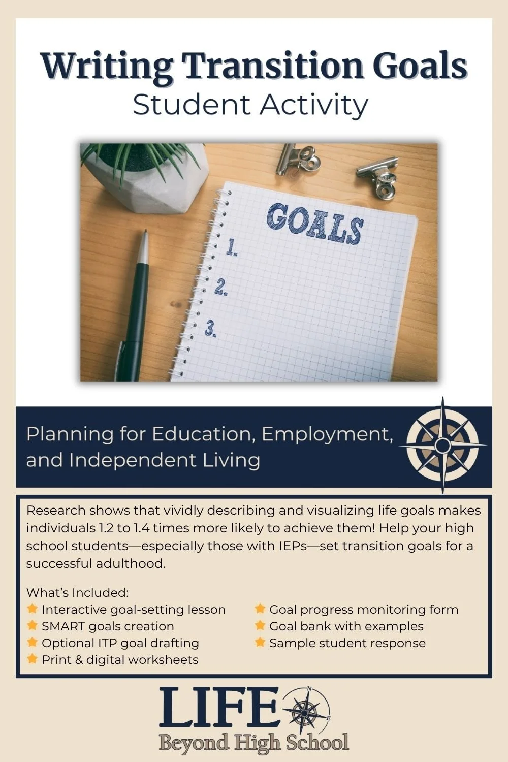 SMART Goals for Transition Plans — Life Beyond High School