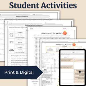 Banking Skills Lesson & Activities — Life Beyond High School