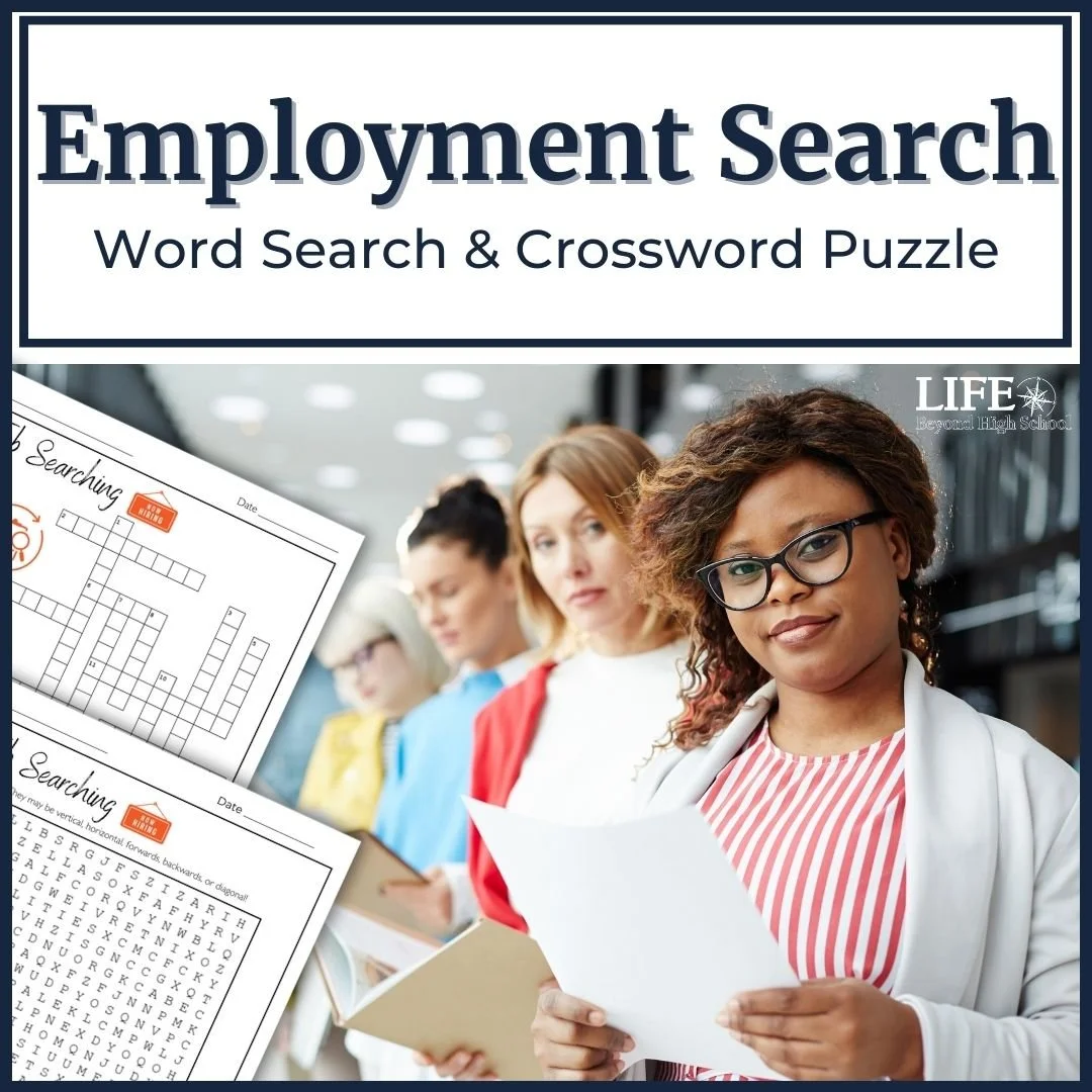 Employment Vocabulary Puzzles — Life Beyond High School