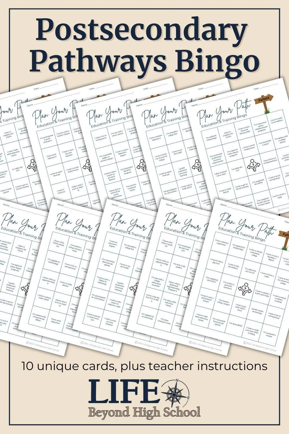 Free Icebreaker Bingo for College & Career Prep — Life Beyond High School