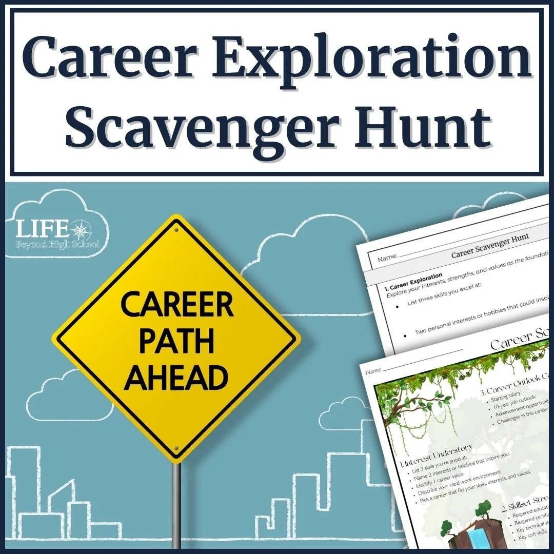 Career Exploration Scavenger Hunt — Life Beyond High School