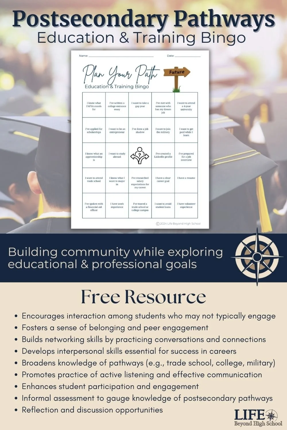 Free Icebreaker Bingo for College & Career Prep — Life Beyond High School