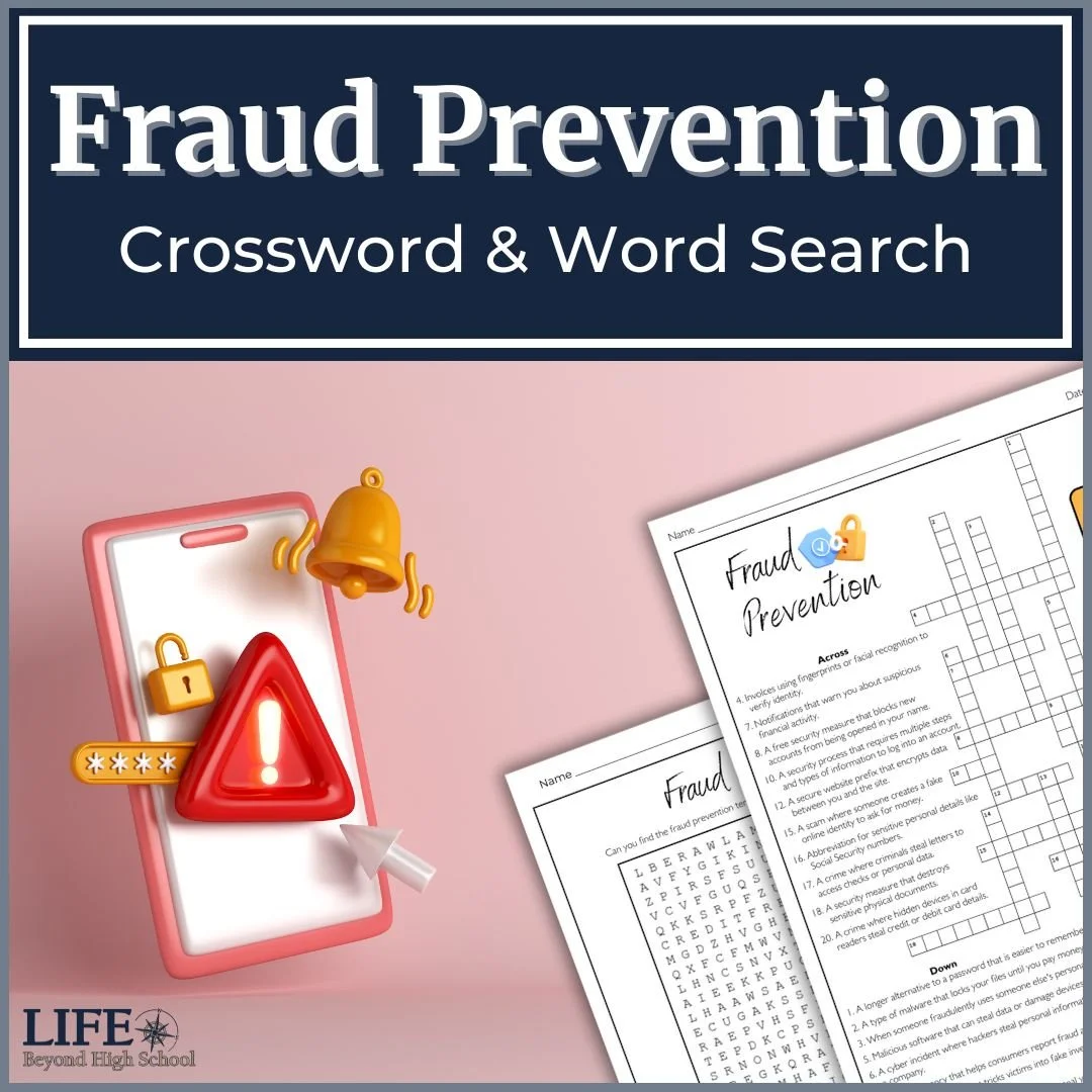 Financial Literacy Word Search and Crossword Puzzle Sets — Life Beyond ...