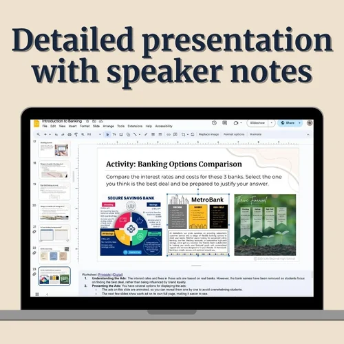 Banking Skills Lesson & Activities — Life Beyond High School