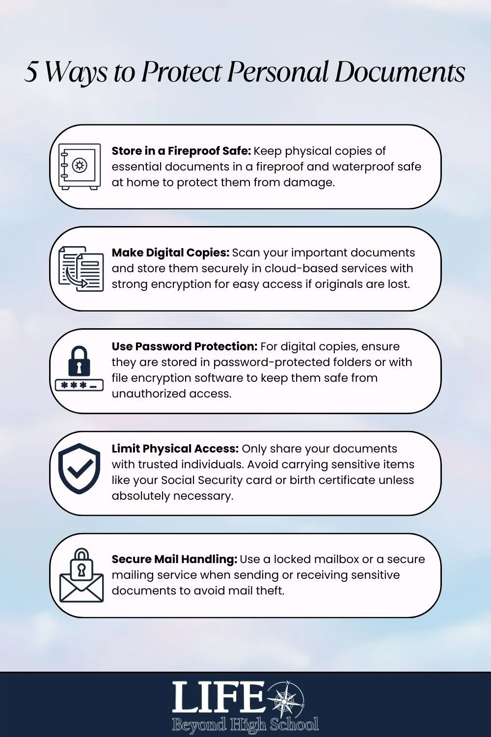 Preparing for Adulting Paperwork — Life Beyond High School