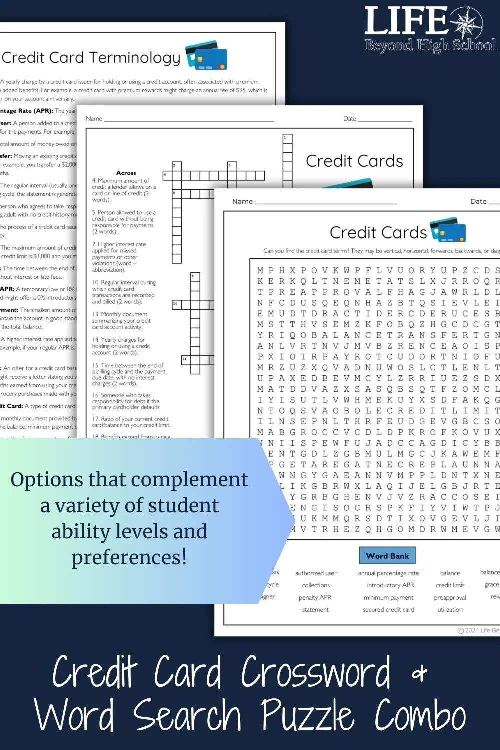 Creating Credit-Savvy Students — Life Beyond High School