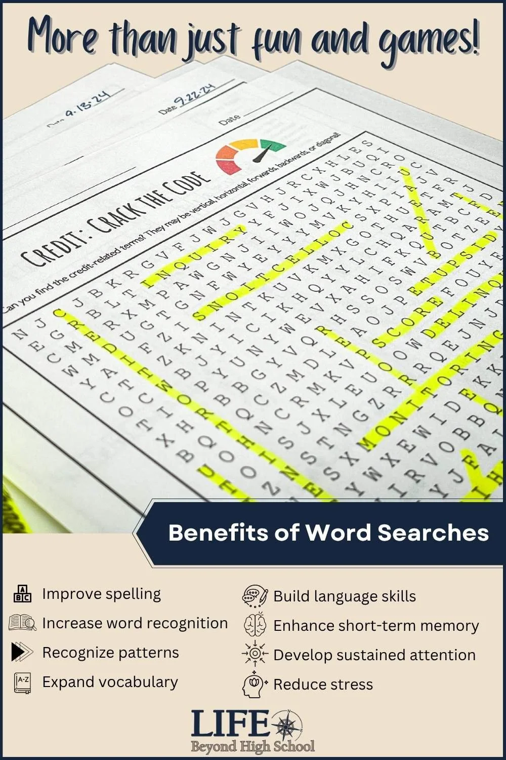 Benefits of Word Puzzles for High School & Adult Learners — Life Beyond ...