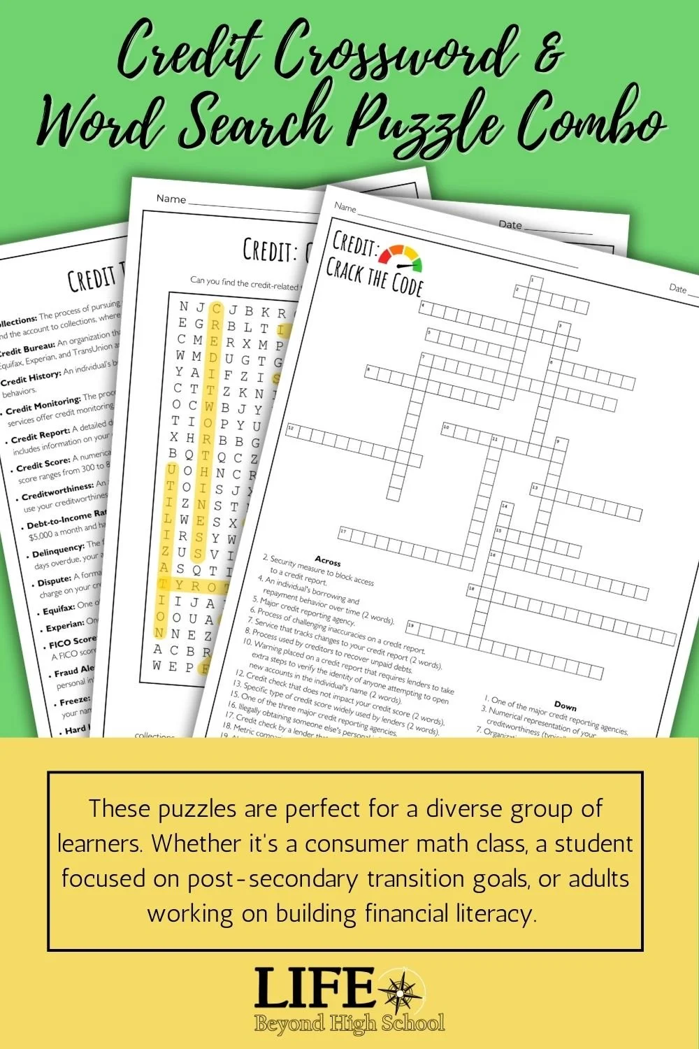 Creating Credit-Savvy Students — Life Beyond High School