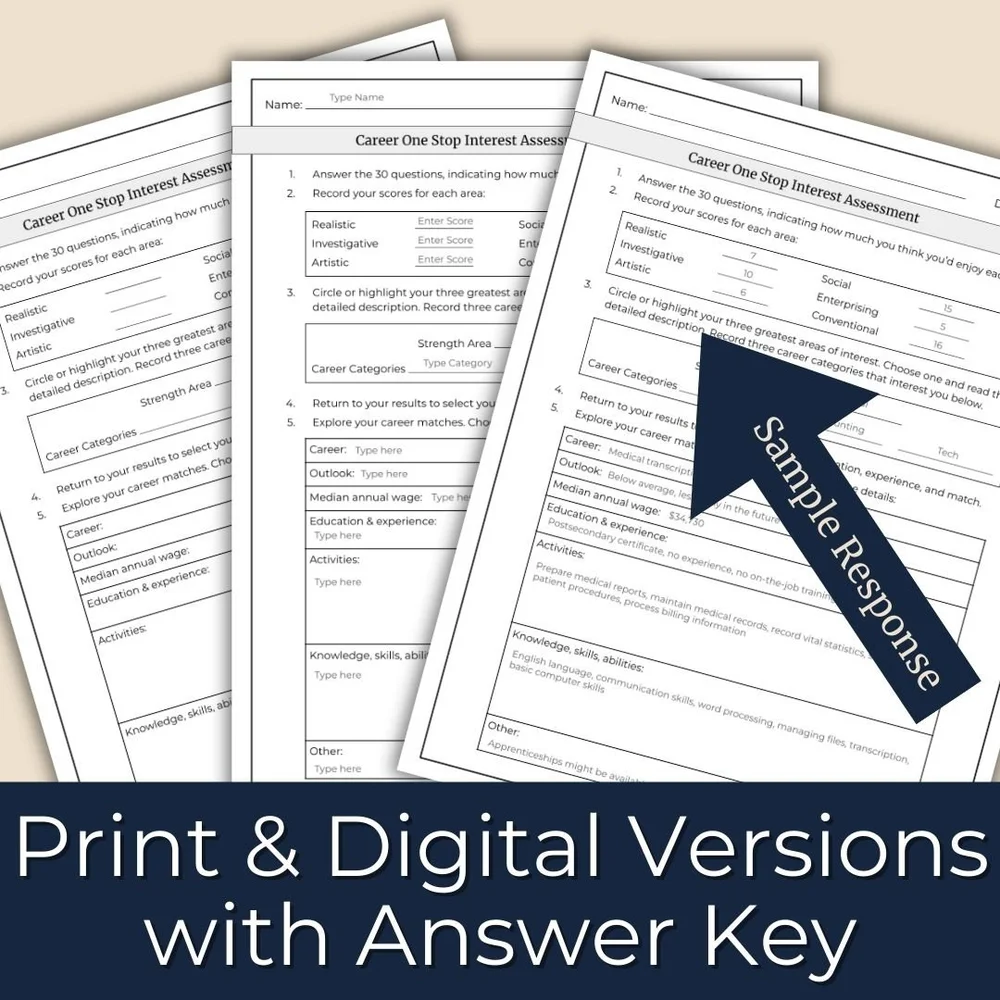 Free Career Interest Assessment — Life Beyond High School