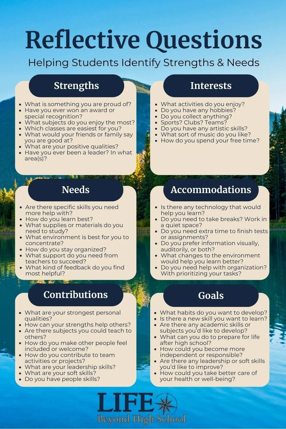 Personal Letters for IEPs — Life Beyond High School