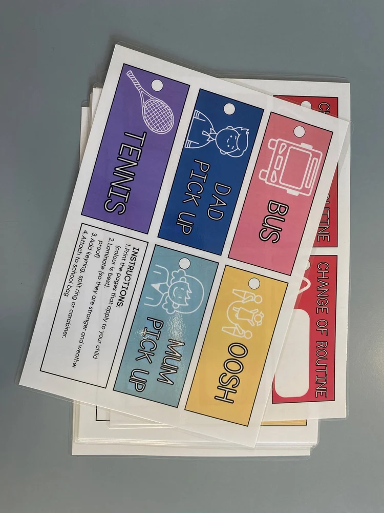 FREE Bag Tags for After School Care and Activities Reminders — Starting ...