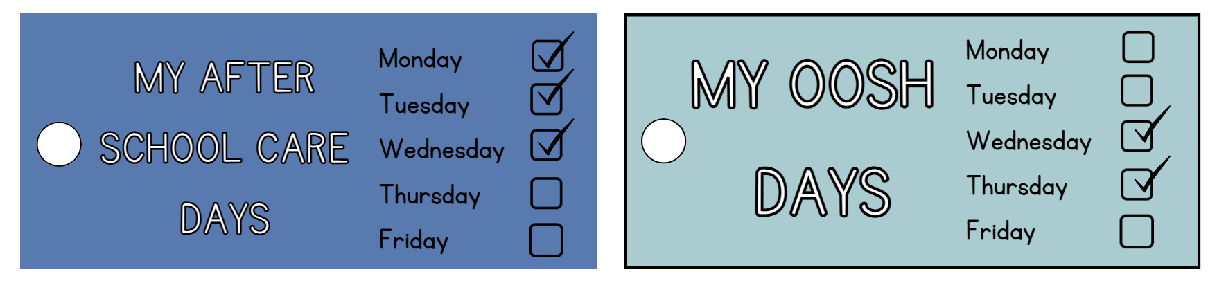 FREE Bag Tags for After School Care and Activities Reminders — Starting ...