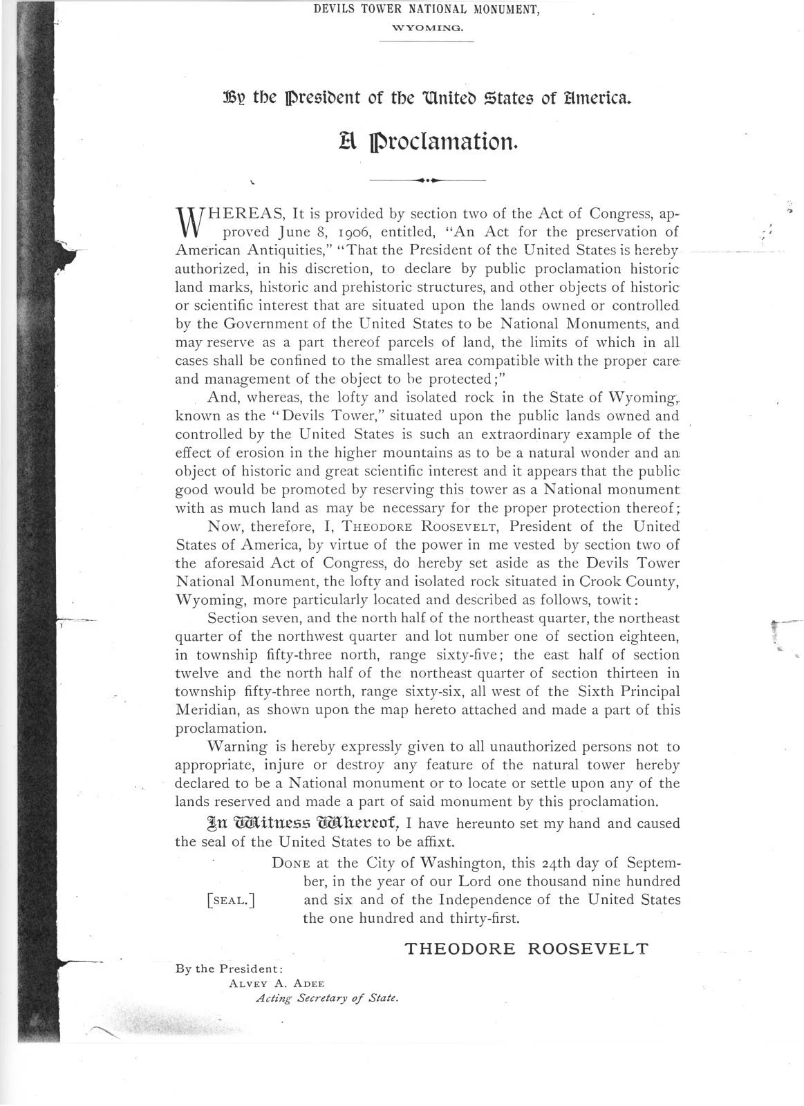 Presidency Timeline — Theodore Roosevelt Presidential Library