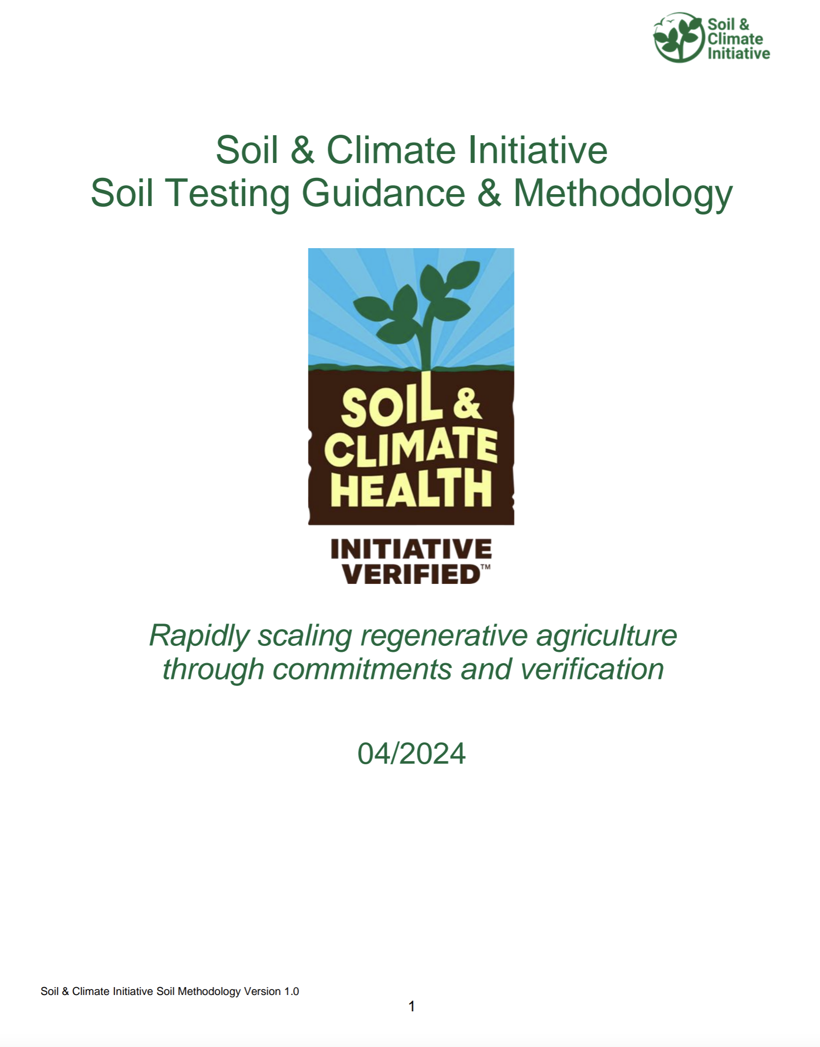 Verification Standards — Soil & Climate Initiative