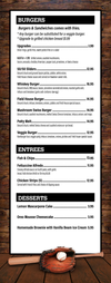 Menu — Fieldhouse American Sports Pub