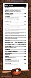 Menu — Fieldhouse American Sports Pub