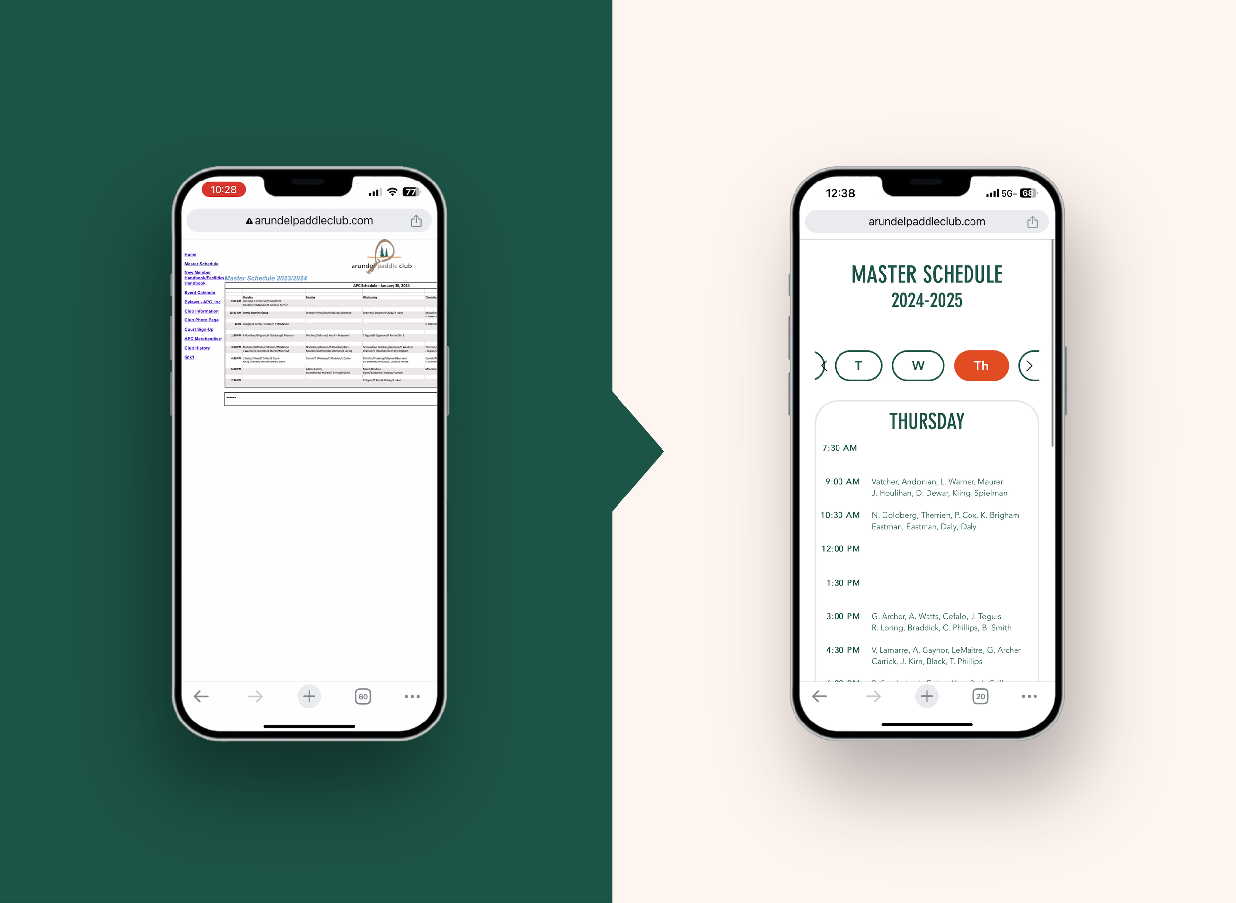 Arundel Paddle Club Website — crystie sandmire design