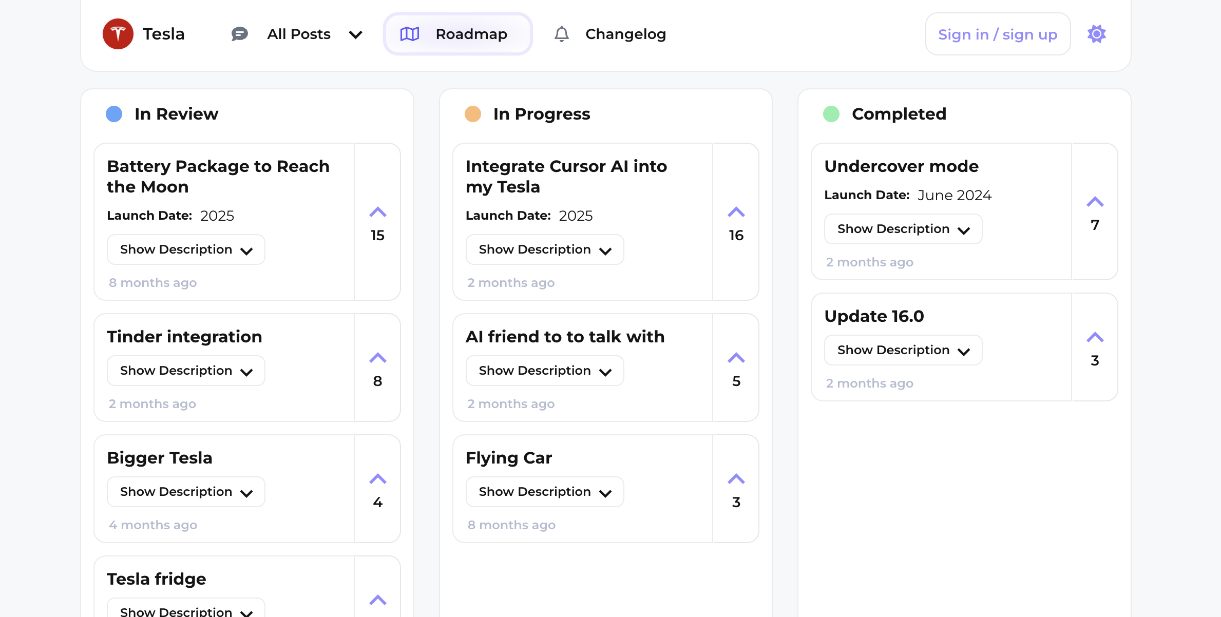 10 Best Feature Voting tools — Upvoty