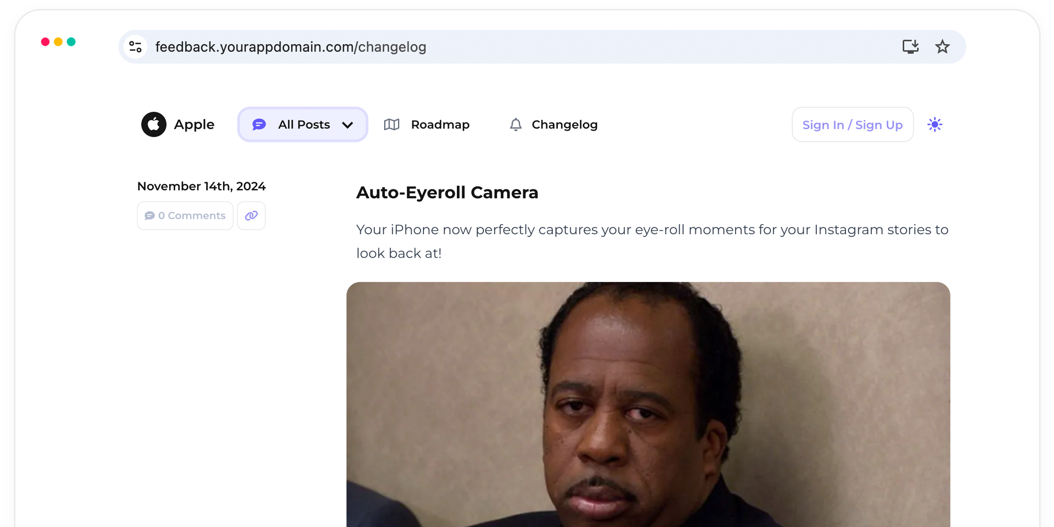 User feedback software - Upvoty