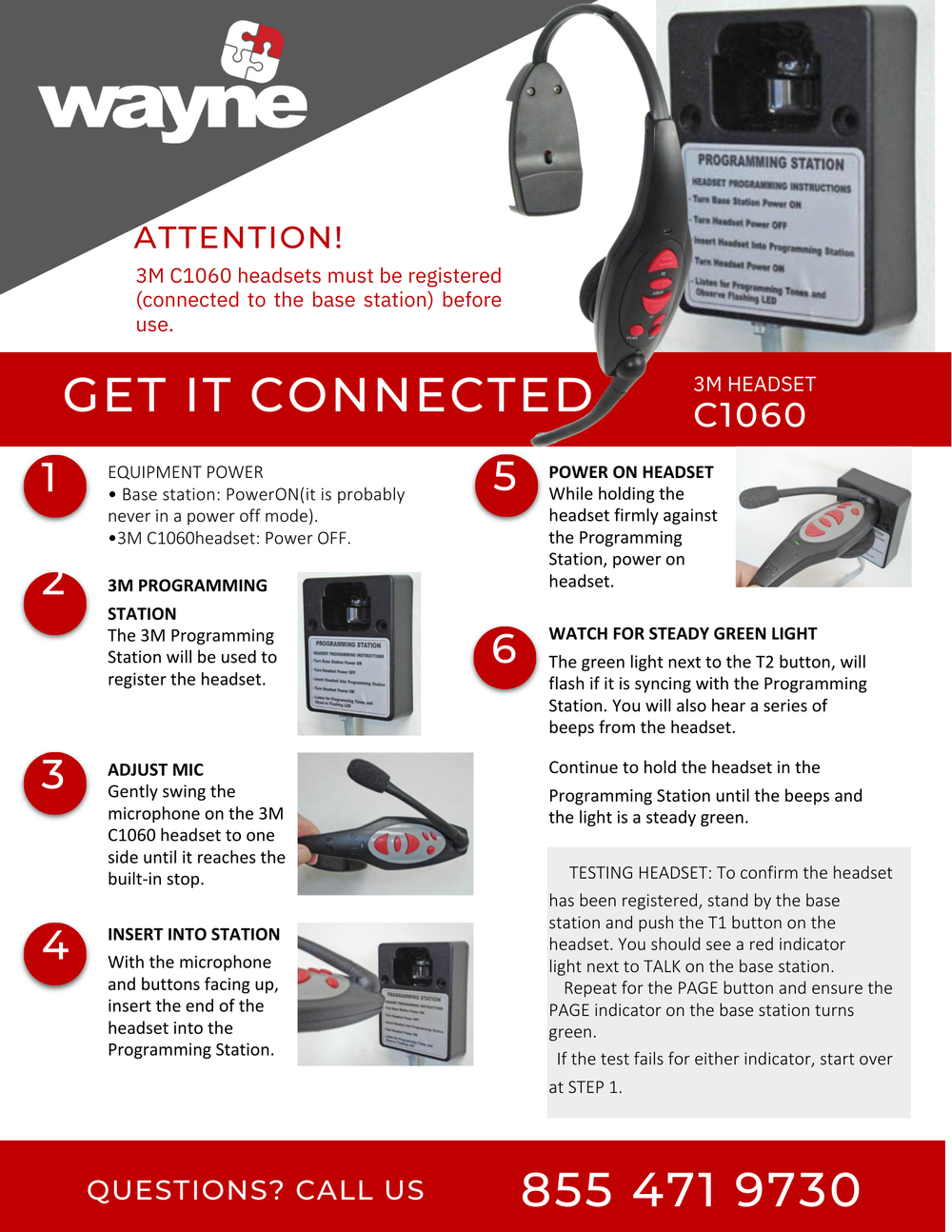 Registration: PAR 3M C1060 Headset — Wayne