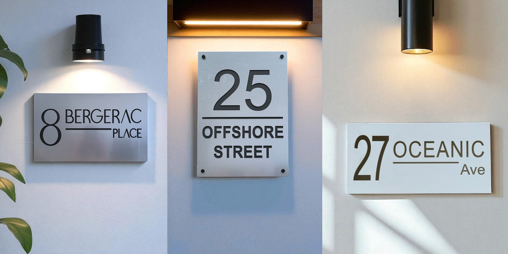 HOUSE NUMBERS, HOUSE SIGN, PERSONALISED HOUSE NUMBER SIGNS. CUSTOM ...