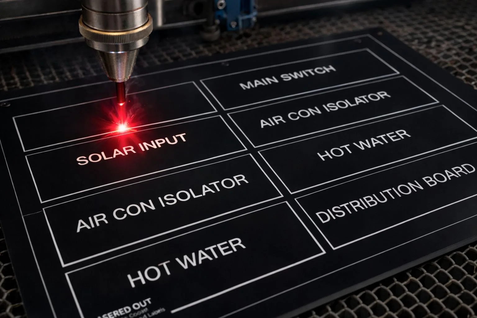 ENGRAVED LABELS SUNSHINE COAST — Lasered Out