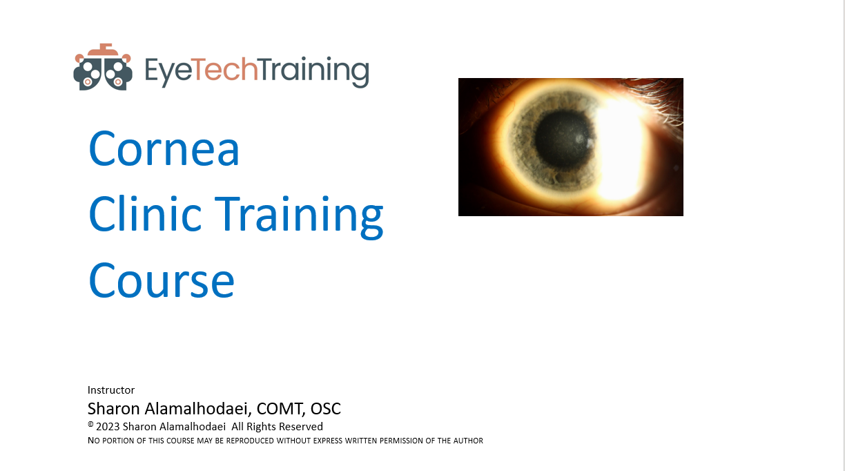 Staff Development Courses — Eye Tech Training