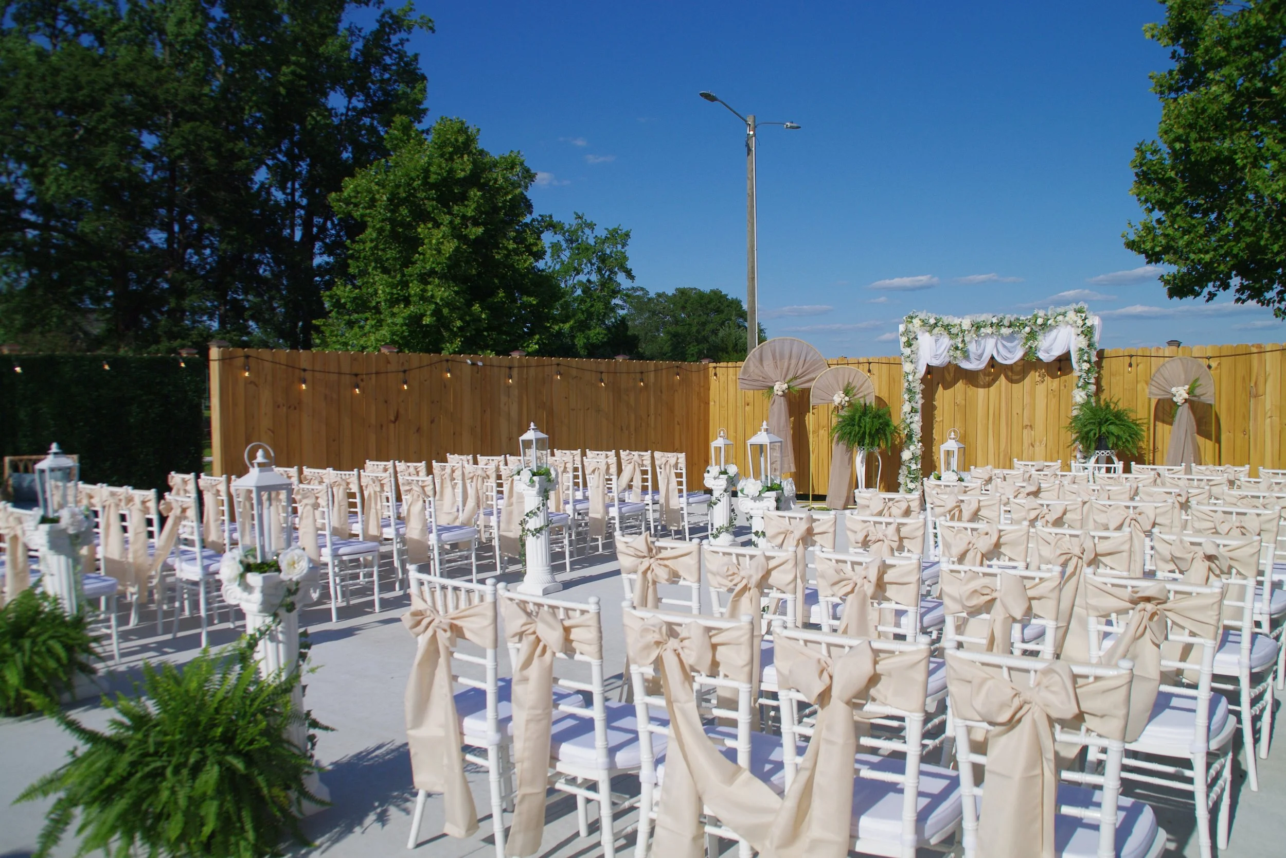 Rose Garden and Patio — Rustic Rose Hall Venue