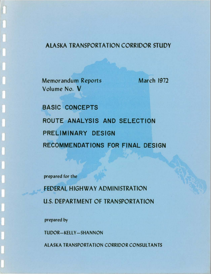 Alaska Transportation Corridor Studies — North Slope Railroad Company