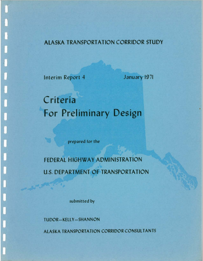 Alaska Transportation Corridor Studies — North Slope Railroad Company